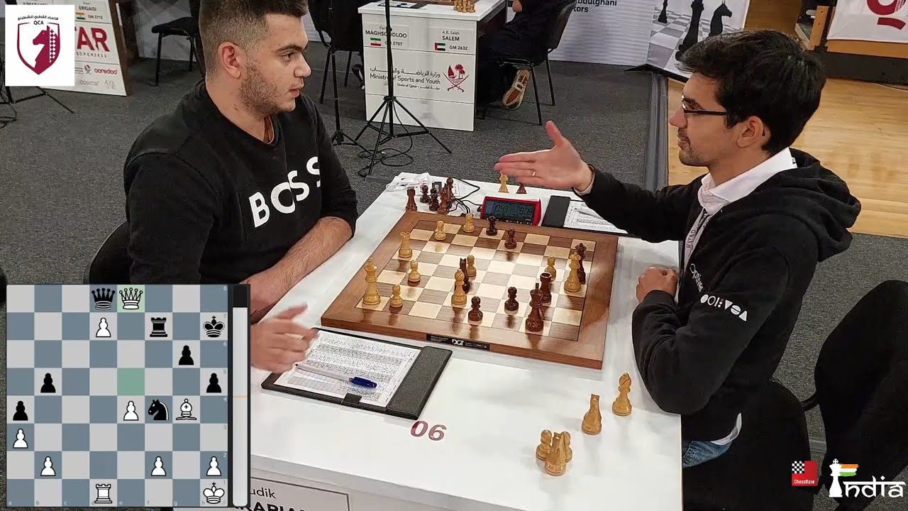 When an IM beats a super GM - Rudik Makarian vs Anish Giri | Qatar ...
