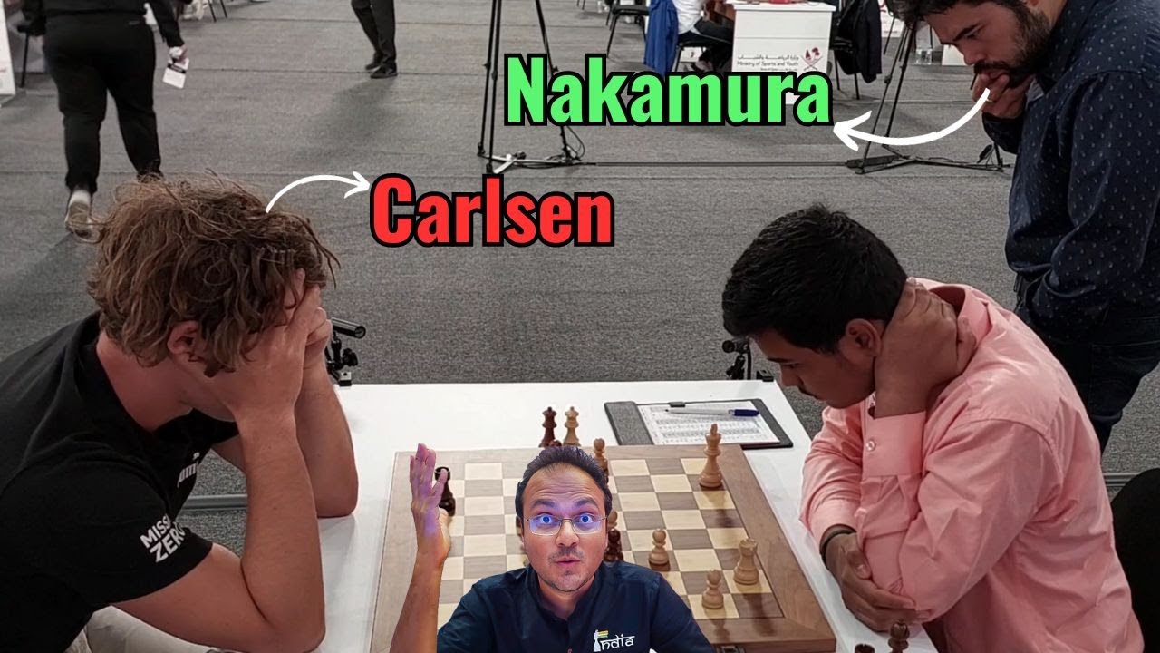 Why was Naka surprised? | Pranesh vs Carlsen | Qatar Masters 2023 ...