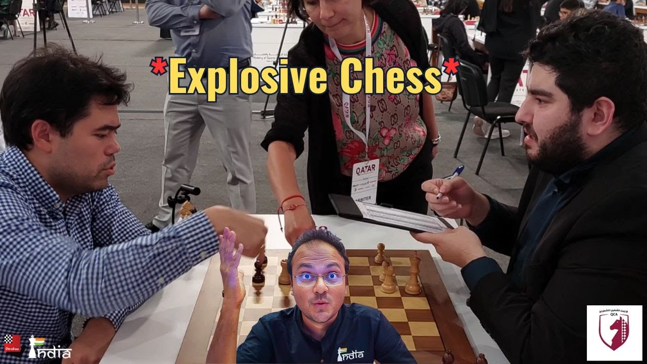 Two newly wed super GMs play fiery chess | Maghsoodloo vs Nakamura ...