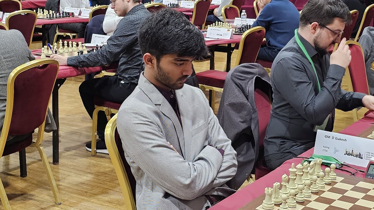 Gukesh comes in a new hairstyle | Starting moments of round 6 | FIDE ...