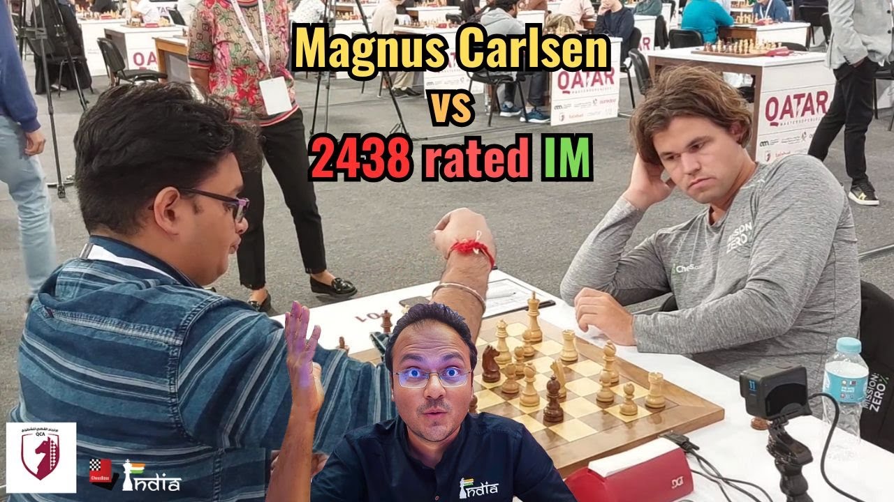 Magnus Carlsen vs 2438 rated IM Srihari LR | Qatar Masters 2023 Round 1 | Commentary by Sagar