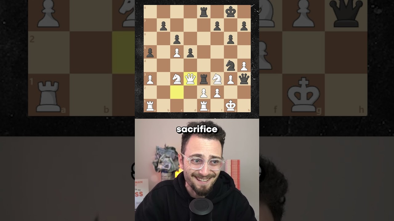 He sacrificed THE ROOKS