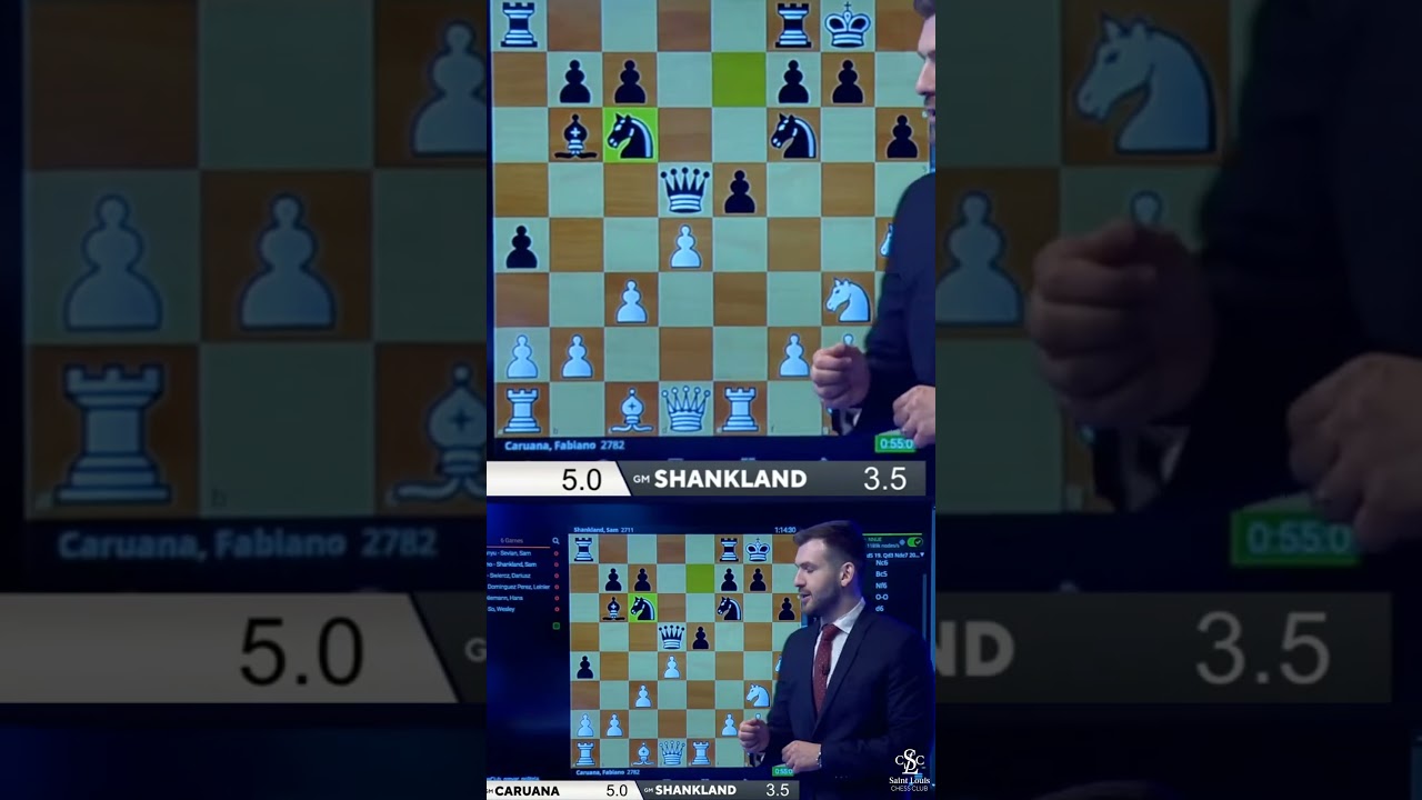 2023 US Chess Championships Round 8 | Fabi misses a big opportunity | # ...