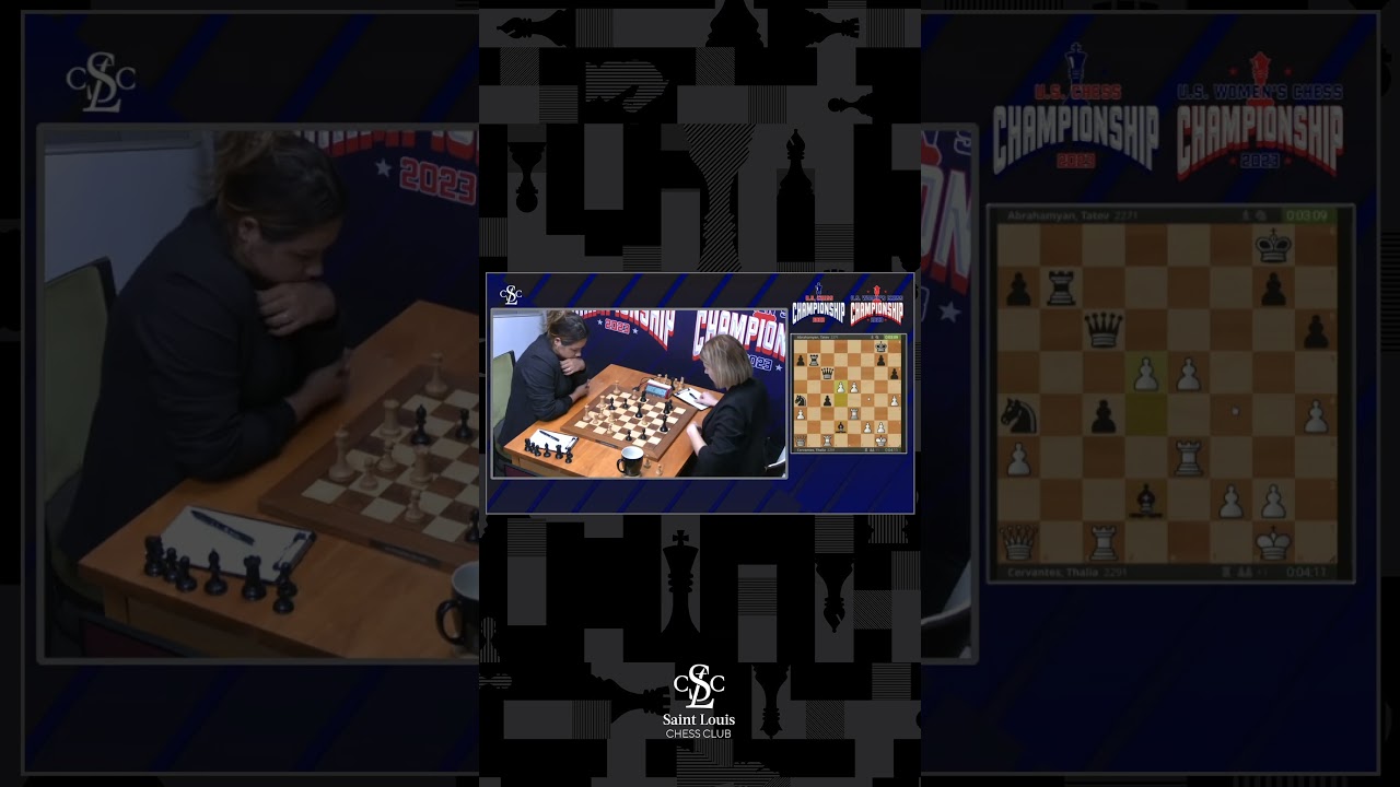 2023 US Chess Championships Round 6 | GM Thalia Cervantes blunders ...