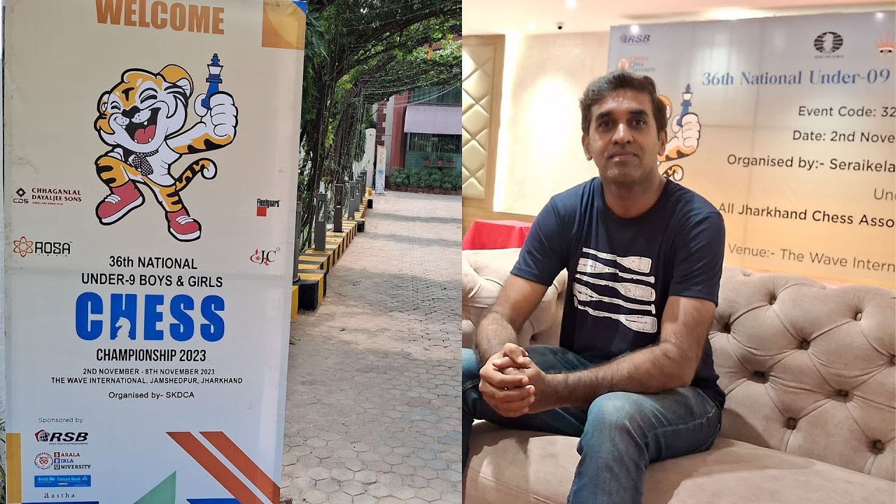 The man who became Grandmaster at the age of 36 - MS Thejkumar visits National Under-9 Championships