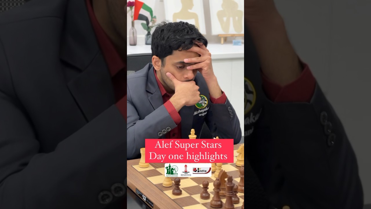 Alef Super Stars 2023 Day One Highlights #shorts #chess