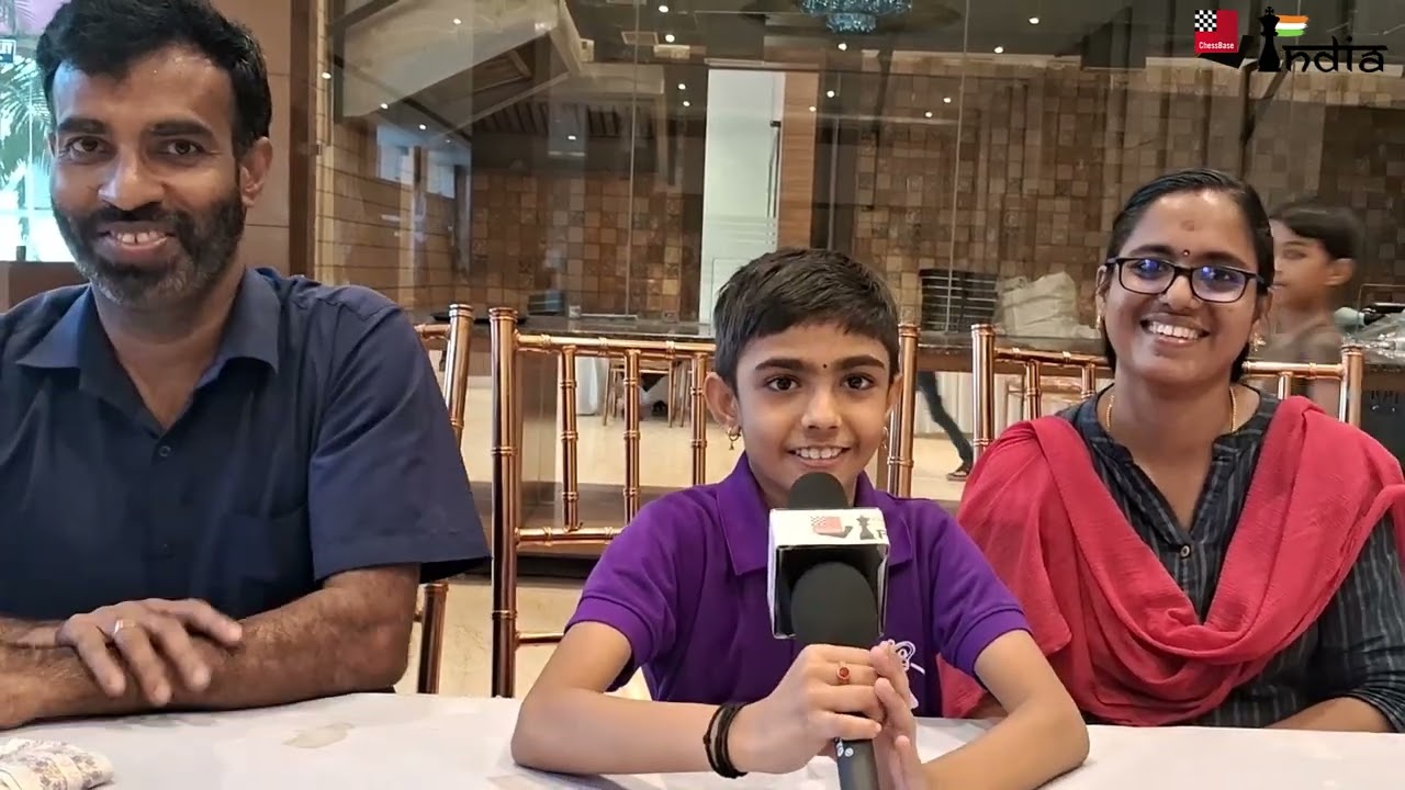 Learned Chess from her brother, now 3rd in National Under-9 Girls ...