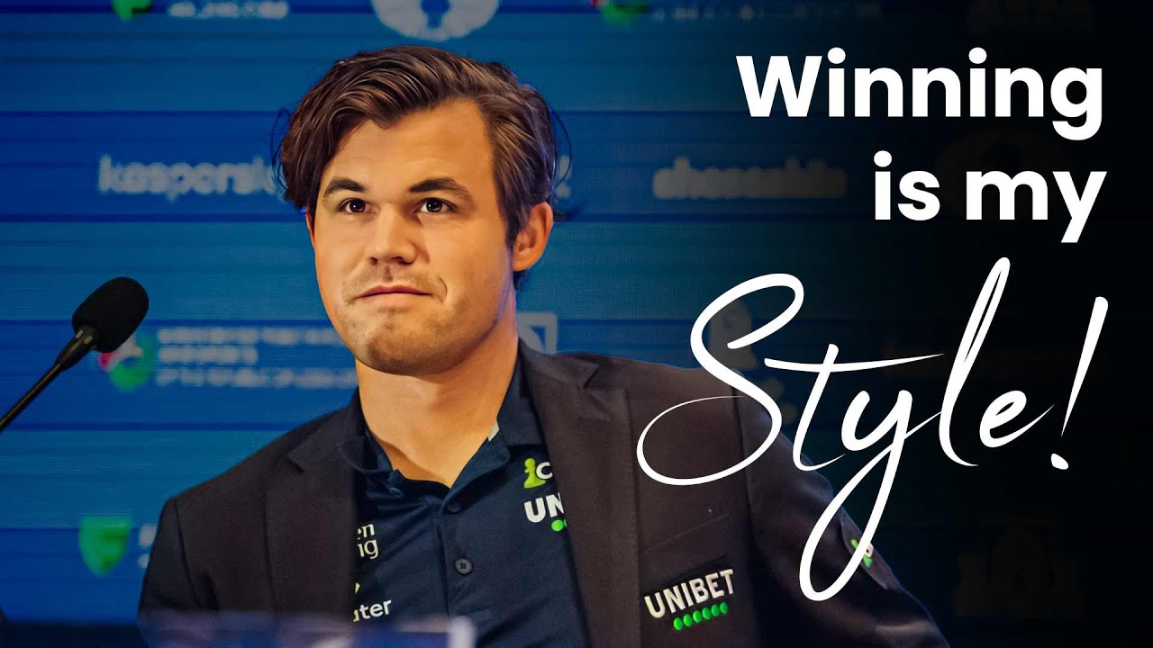 Winning is my Style! Magnus Carlsen at the Offical Press Conference of ...