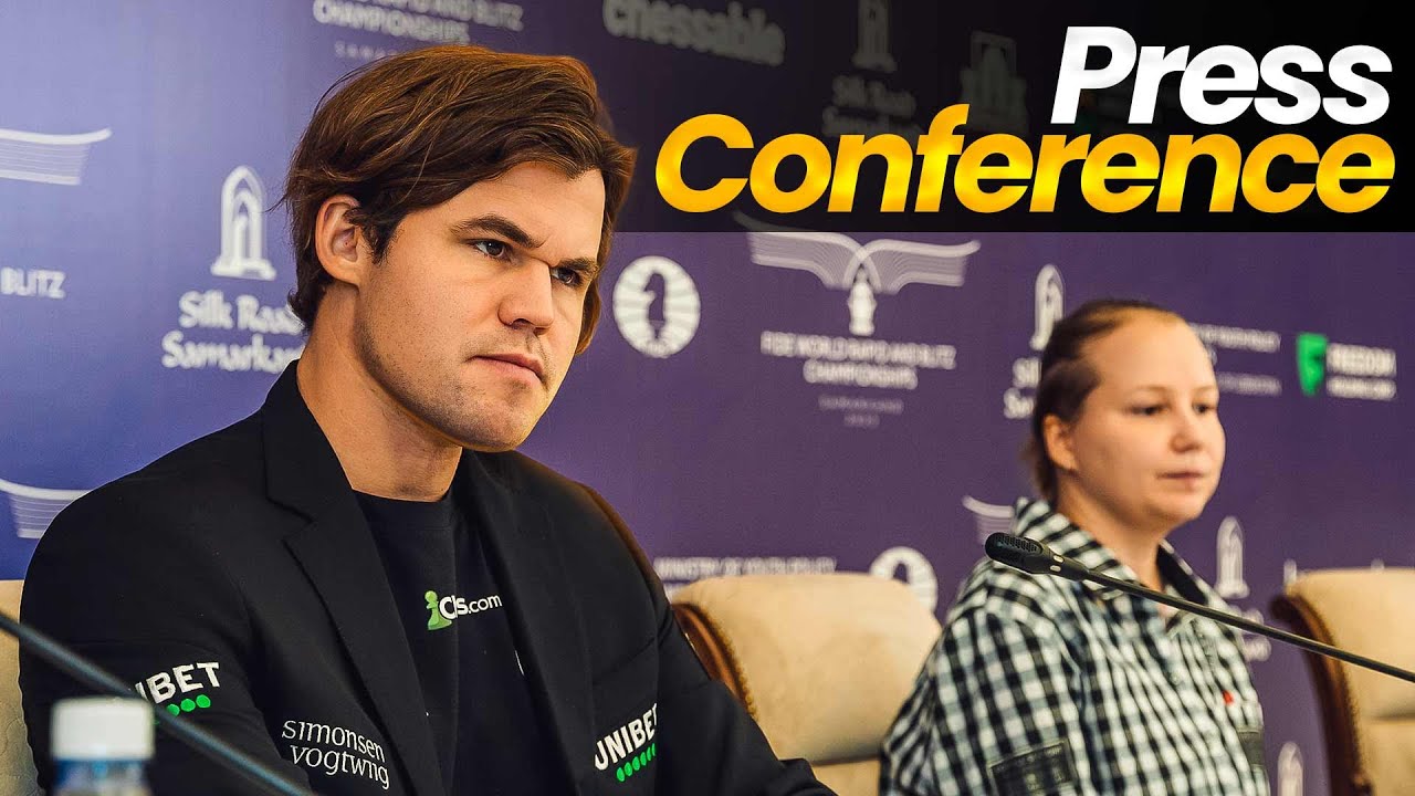 Who is Magnus Carlsen’s Favourite Chess YouTuber? | Press Conference ...