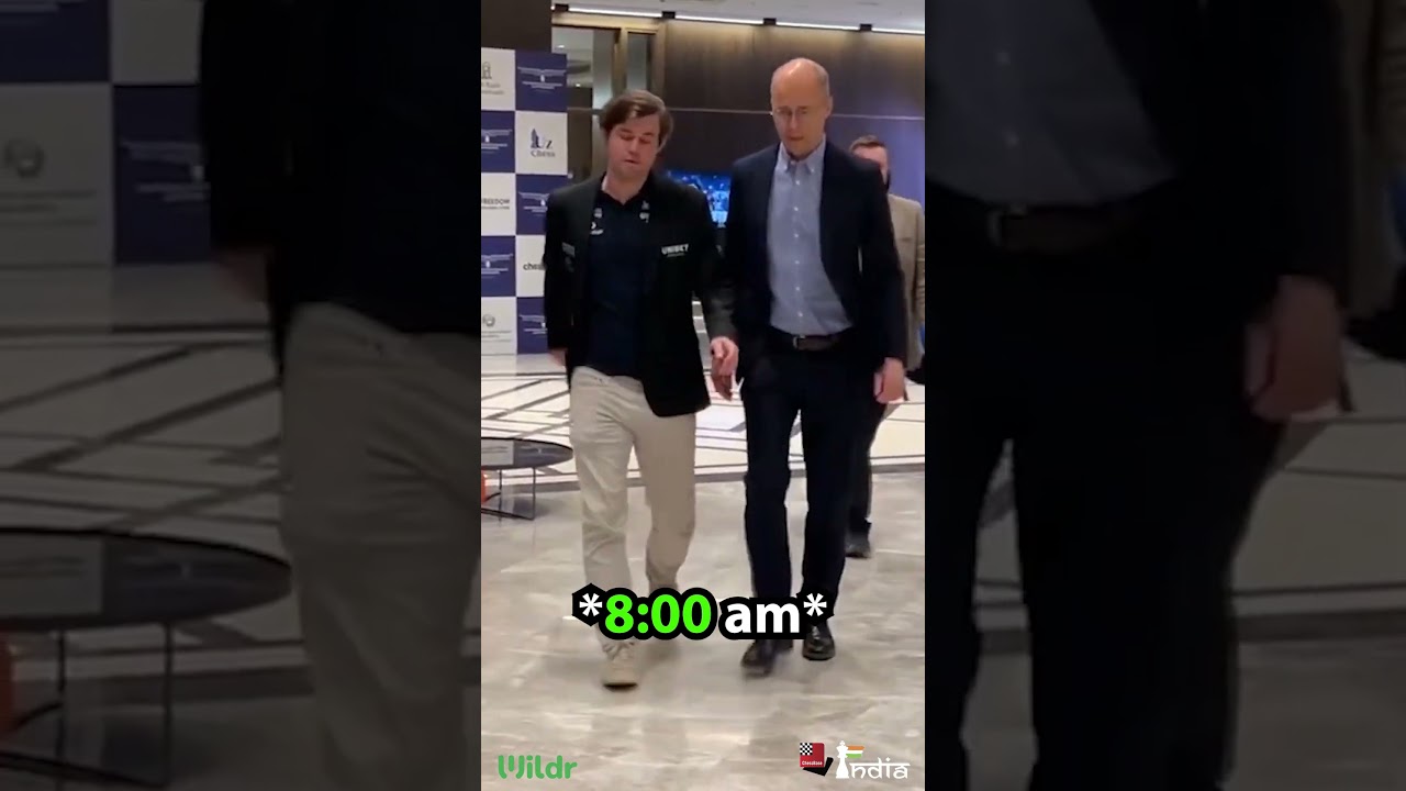 Magnus Carlsen with his Father! #shorts