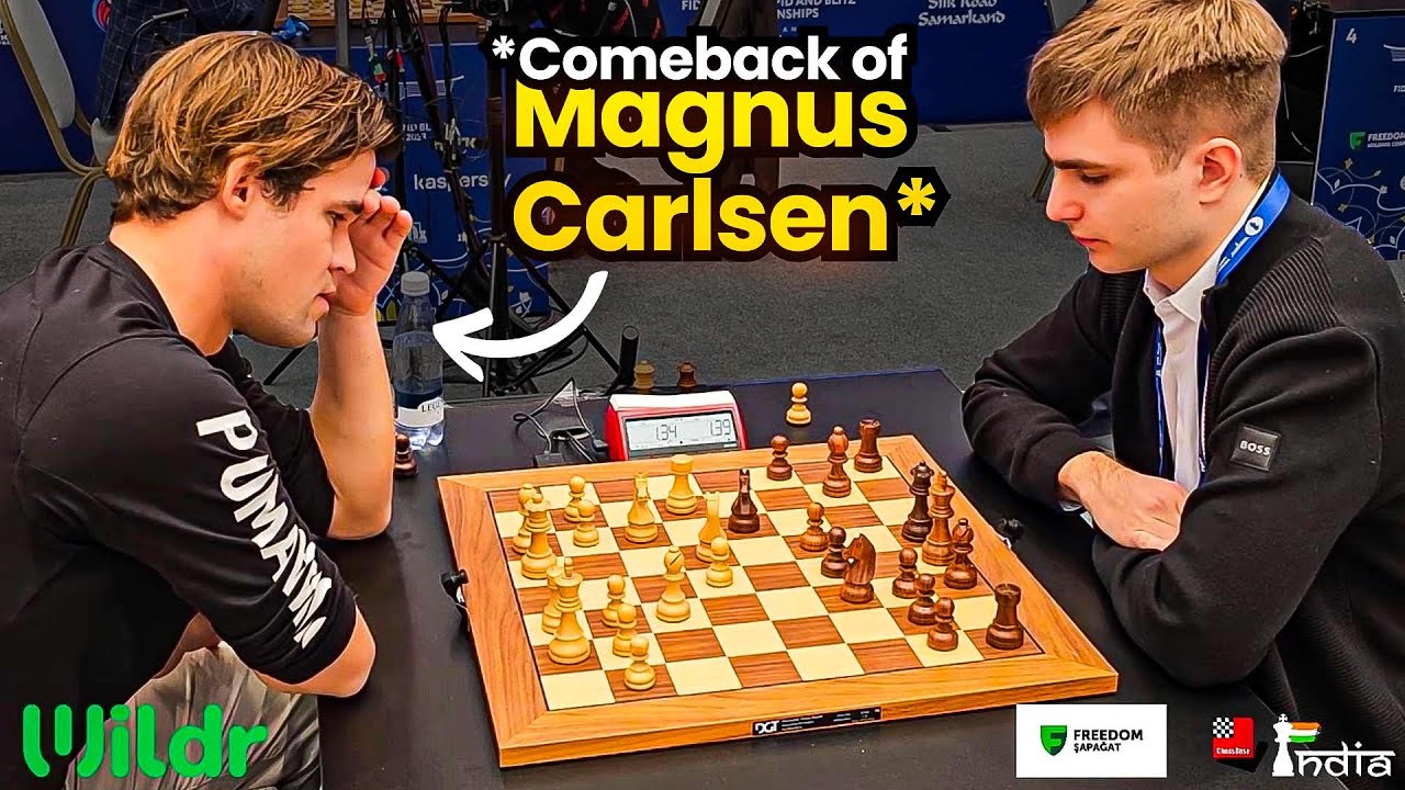 When Magnus Carlsen plays like Mikhail Tal | Carlsen vs Sarana | World ...