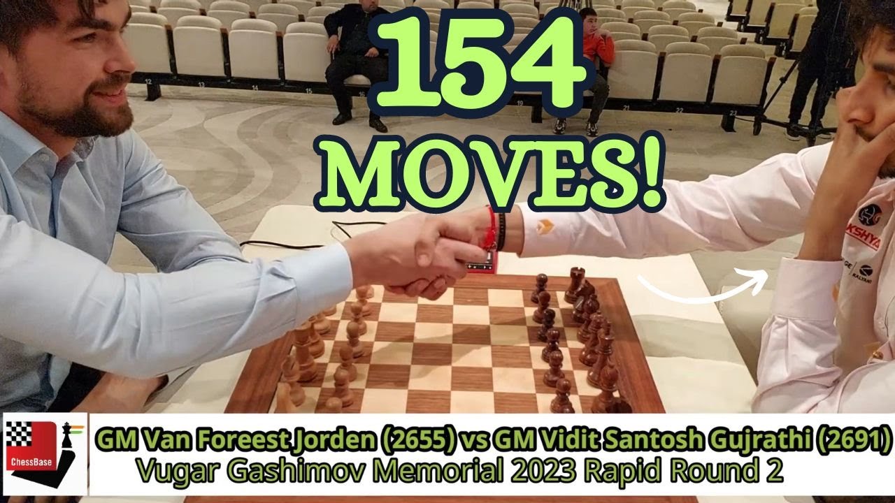 Suffering for 154 moves! Jorden van Foreest vs Vidit Gujrathi | Gashimov Memorial 2023