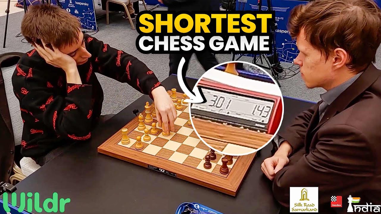 Daniil Dubov’s shortest game ever! | Opponent comes late!