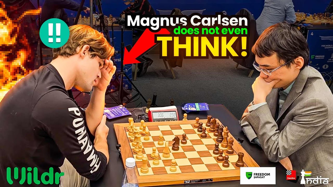 Carlsen makes stunning moves without thinking | Magnus Carlsen vs ... Carlsen makes stunning moves without thinking | Magnus Carlsen vs ...