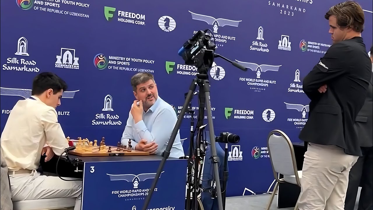 Magnus Carlsen not impressed by Aryan Tari’s play? World Rapid 2023 ... Magnus Carlsen not impressed by Aryan Tari’s play? World Rapid 2023 ...