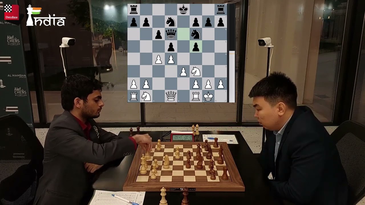 Both players exchange a smile! | Nihal Sarin vs Sanan Sjugirov | Alef ...