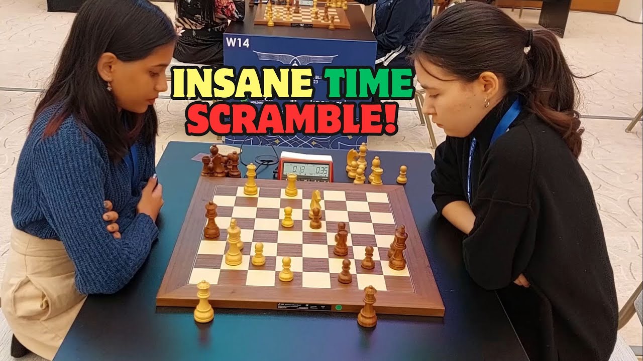 Fatal Blunder on low time! | Divya Deshmukh vs Meruert Kamalidenova ...