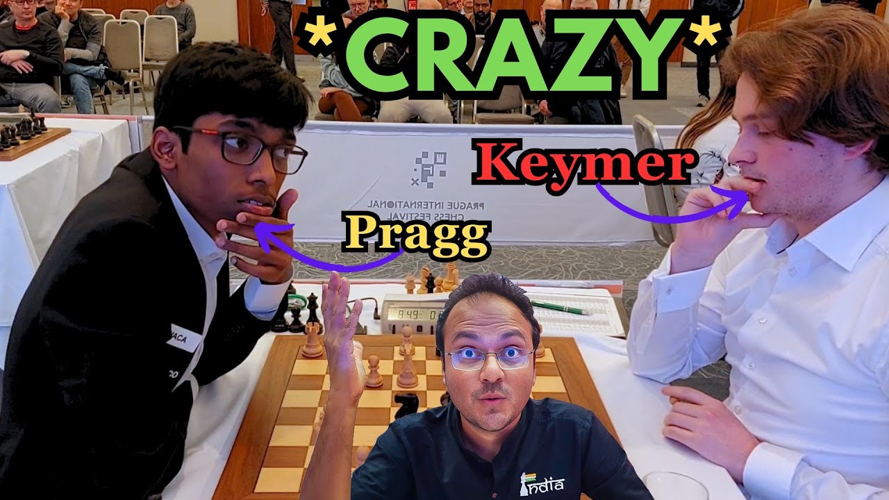 Pragg’s crazy opening prep | Praggnanandhaa vs Keymer | Prague Masters ...