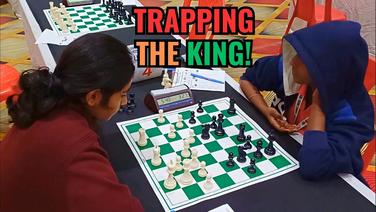 A cute checkmating net! | Vagisha vs Kashthuri | Under-17 Girls, 12th ...