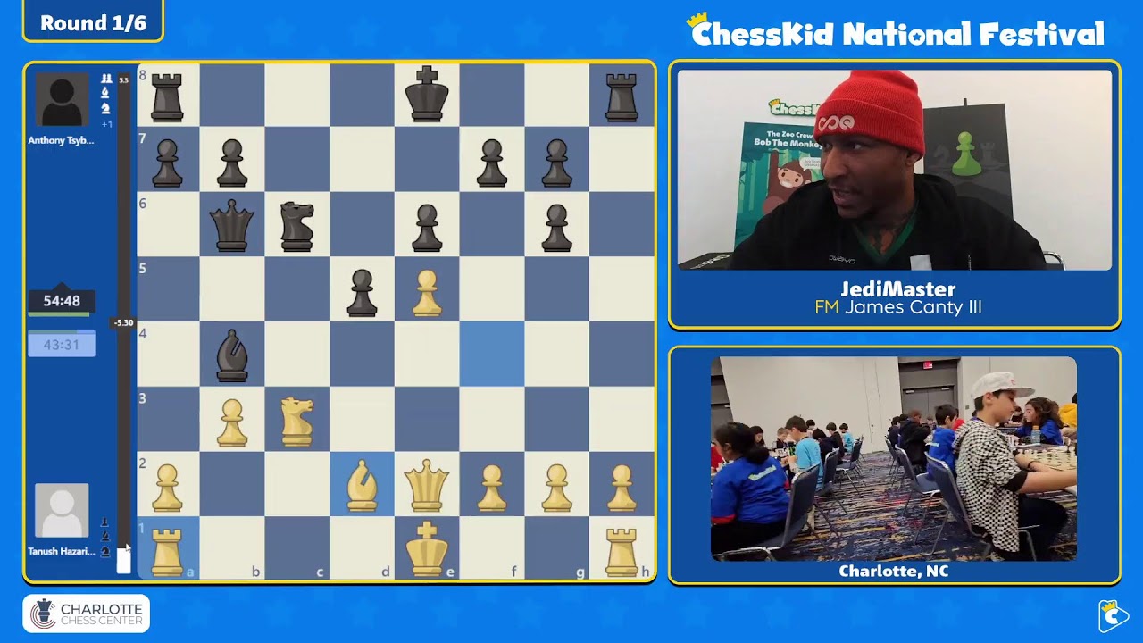 ChessKid National Festival Tournament: Round 1 with FunMasterMike and ...
