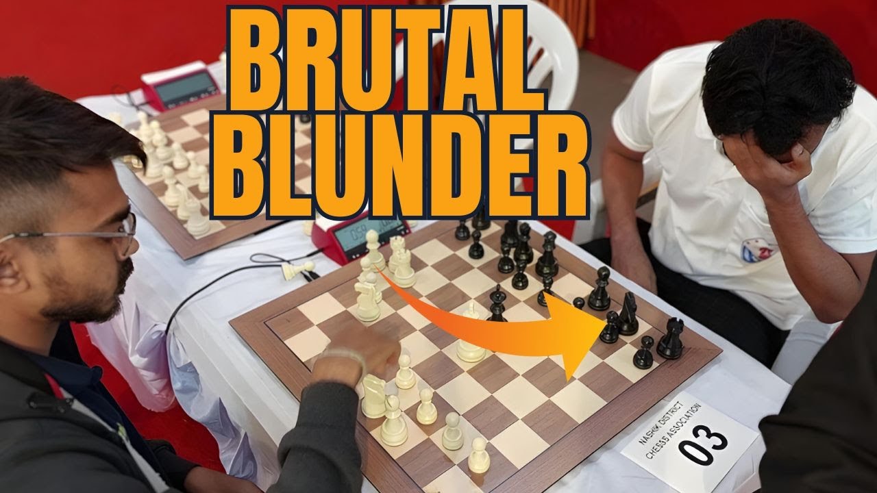 Anish takes on GM Karthik | A Brutal Blunder | National Rapid 2024