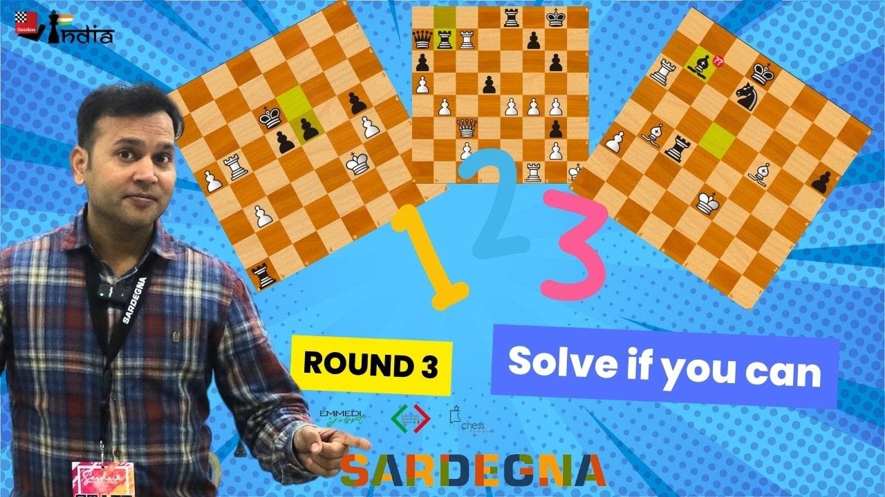 Best Moves: Top 3 Positions from the Sardinia World Chess Festival Round 3