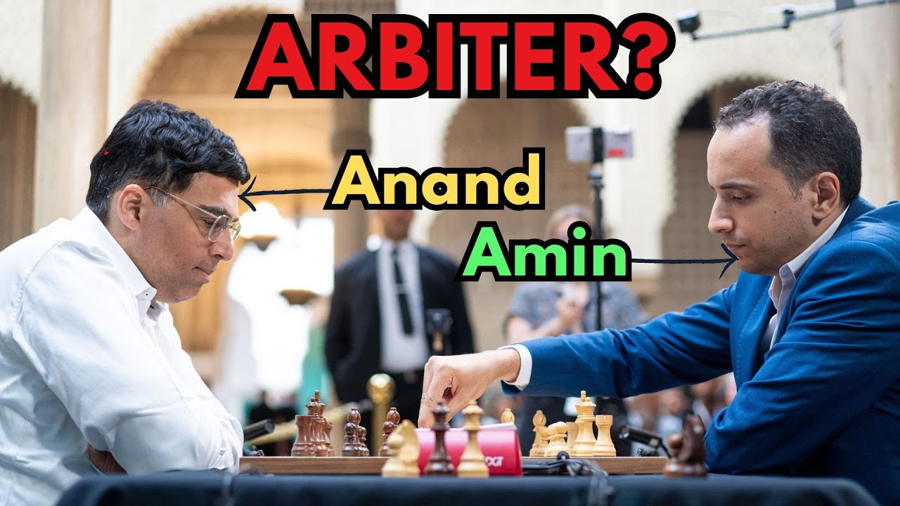 The Animated conversation between Bassem Amin and Vishy Anand after the ...