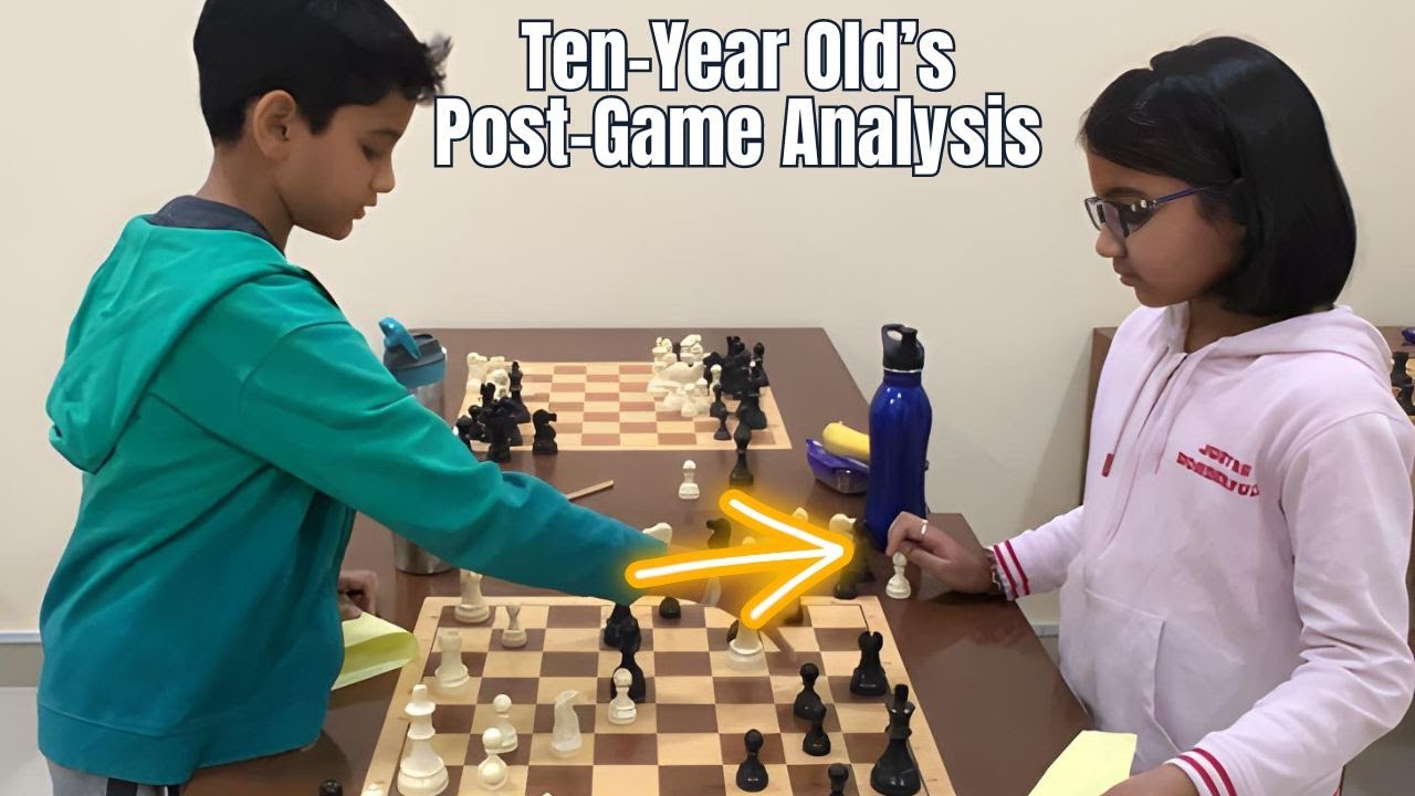 Two 10-Year-Old Analyse Their Game | Aryan Mehta vs WCM Charvi A