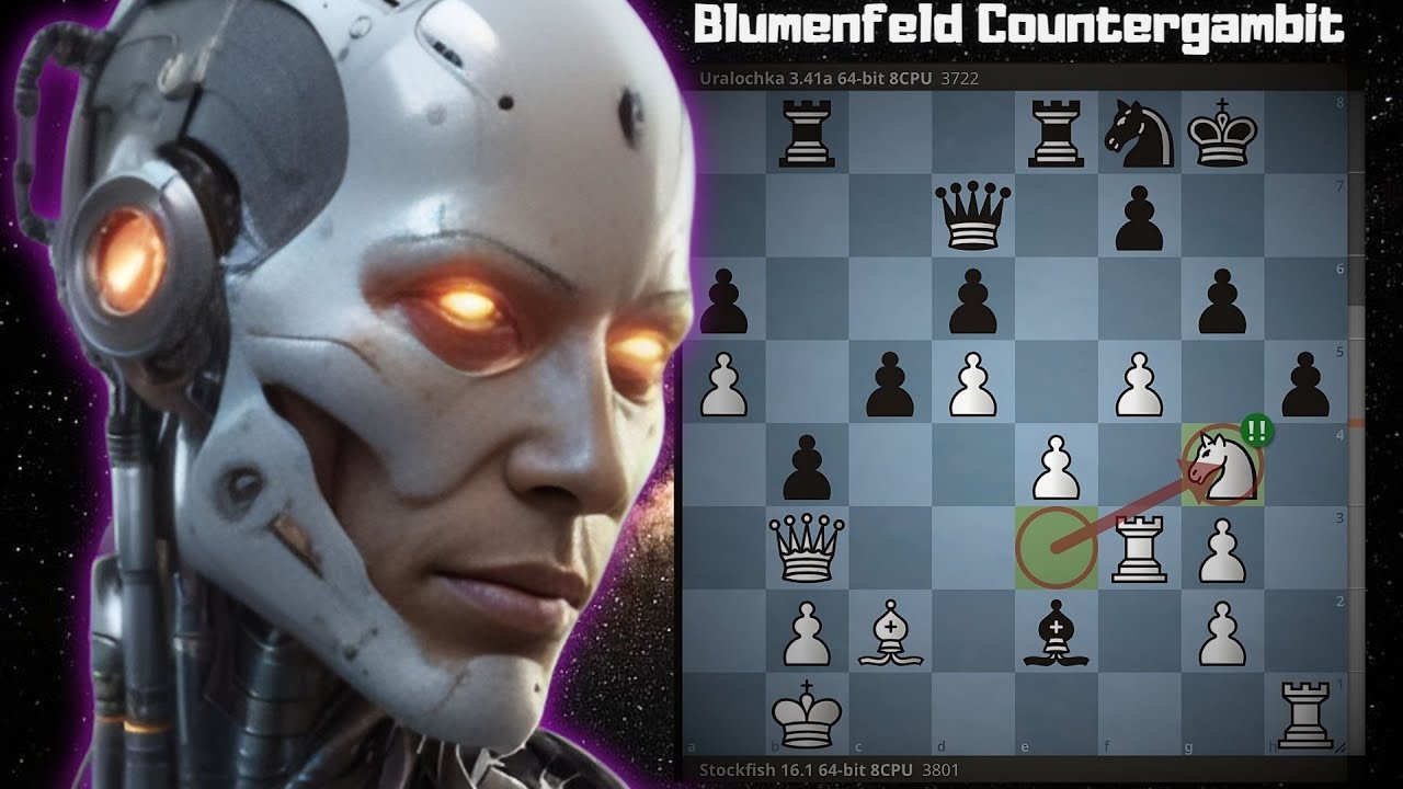 Stockfish 16.1 devastates the Blumenfeld Countergambit!
