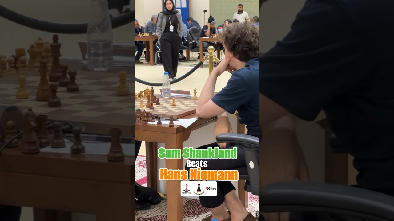 Hans Niemann loses his first game #chess #shorts