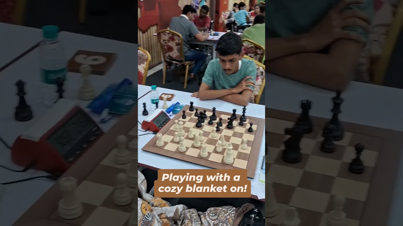 What to do when the playing hall is cold? You bring a Blanket, of ...