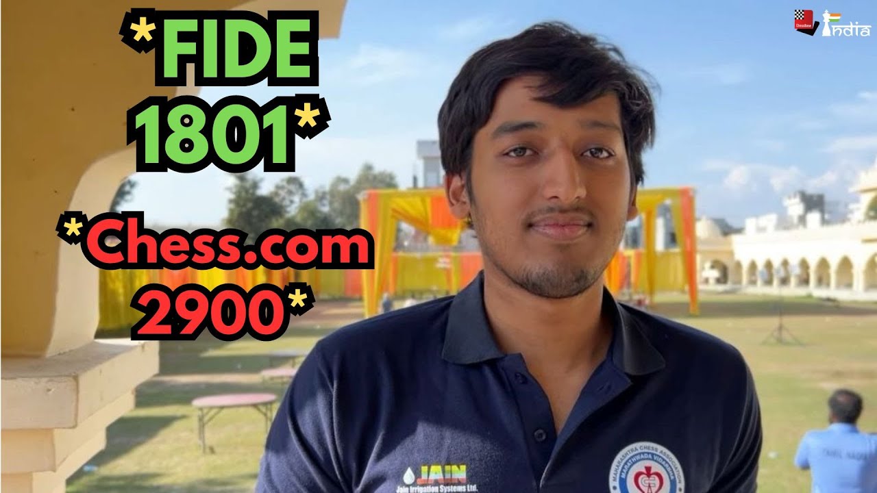 His FIDE Rating is just 1801 but his bullet rating on chesscom is 2900 ...