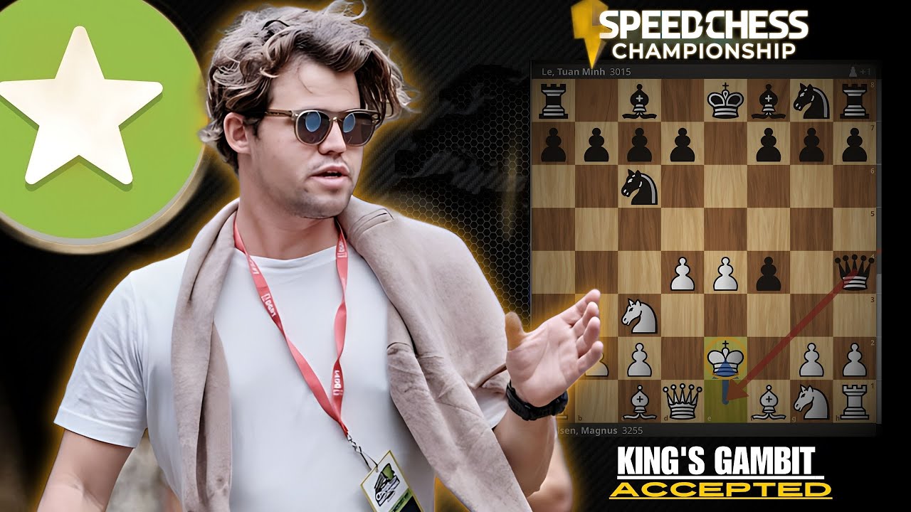 King’s Gambit INSANITY! - Magnus Carlsen vs Le Tuan Minh - Chess.com Speed Chess Championship