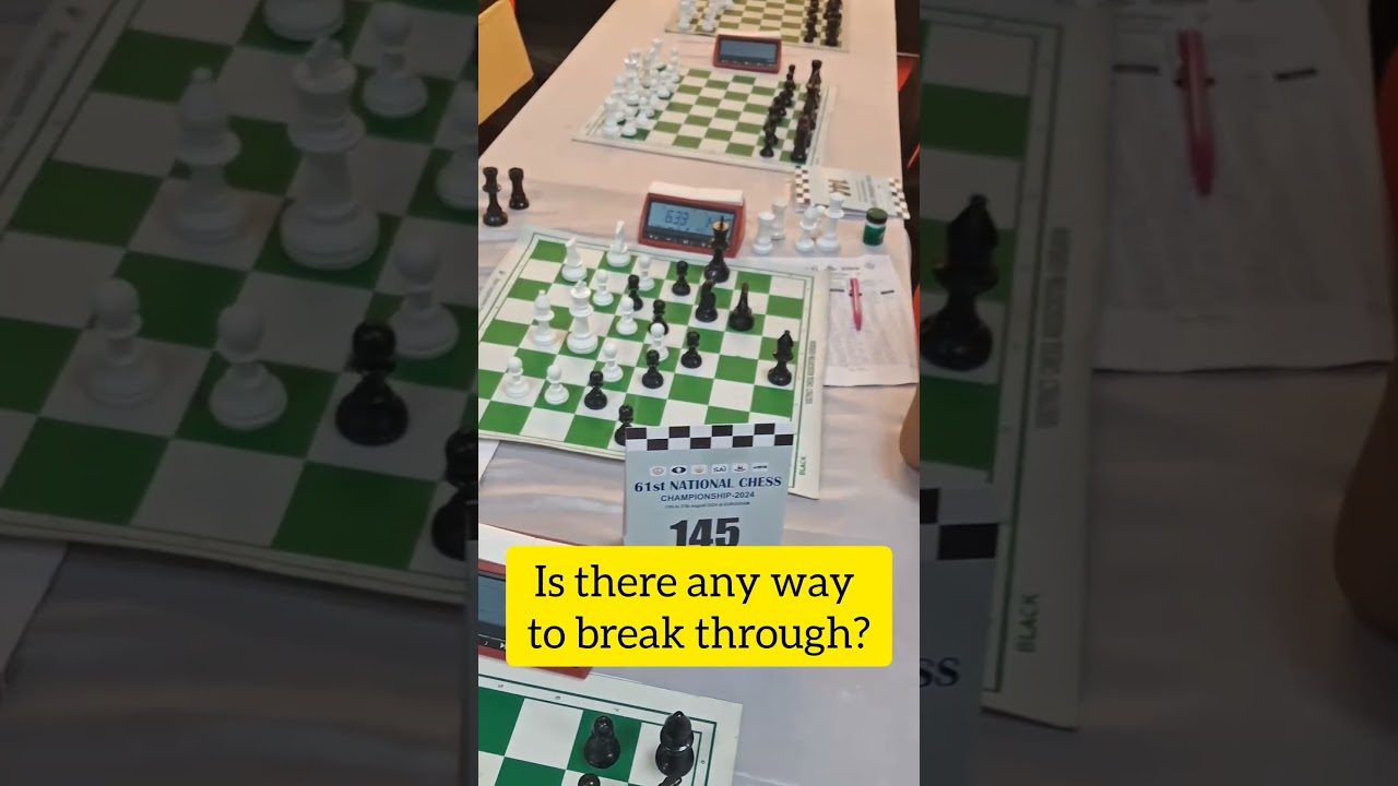 How did he break through? #chess #chessbaseindia #chessmemes #chessshorts