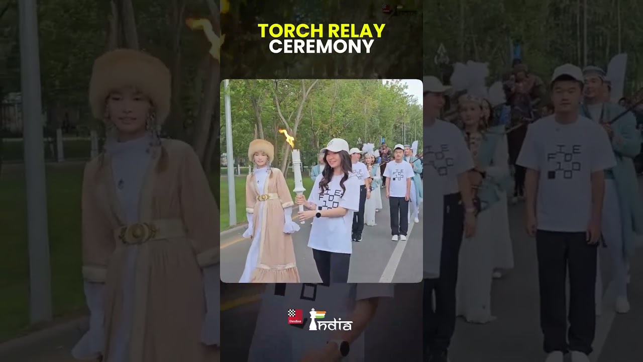 The Torch Relay Ceremony at the World Rapid Team Championships! #chess ...