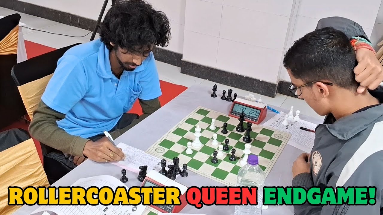 The King goes for a walk | Vignesh B vs Utkrisht Tuli | National ...