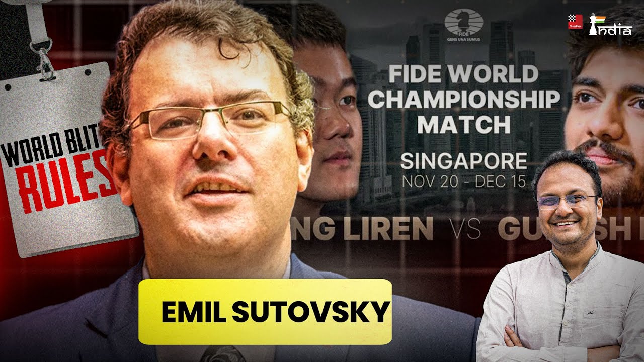FIDE CEO Sutovsky on Gukesh vs Ding match, change in World Blitz rules ...
