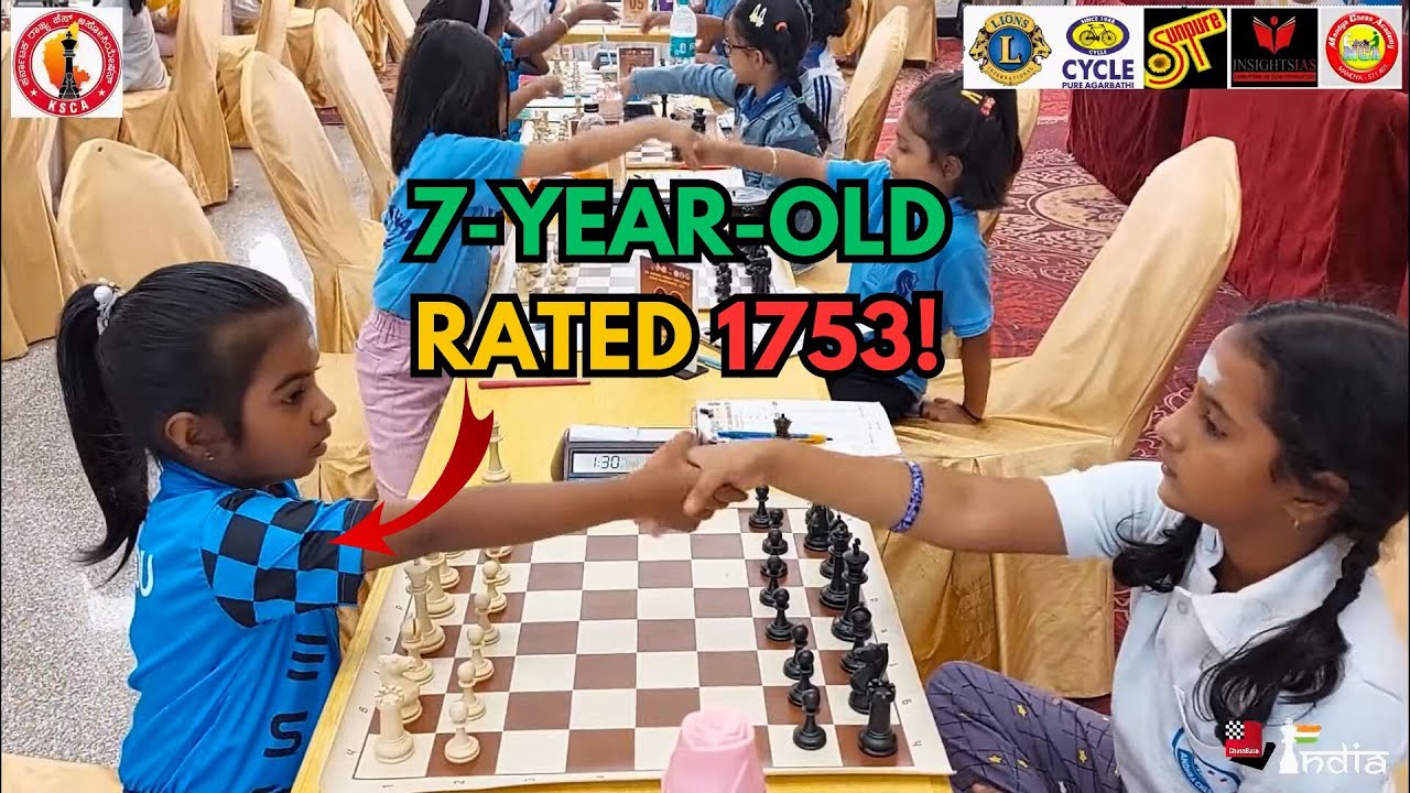 This 7-year-old girl is rated 1753! | Aaranya R vs Srinikhila Yadavilli ...