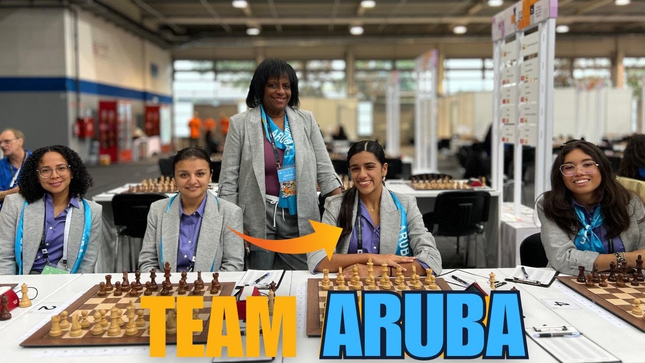 We Hope To Win The Best Uniform Prize | Team Aruba | 45th Chess ...