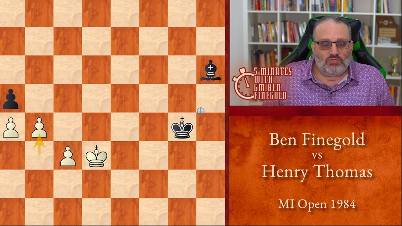 5 Minutes with GM Ben Finegold: Finegold vs Thomas, MI Open 1984