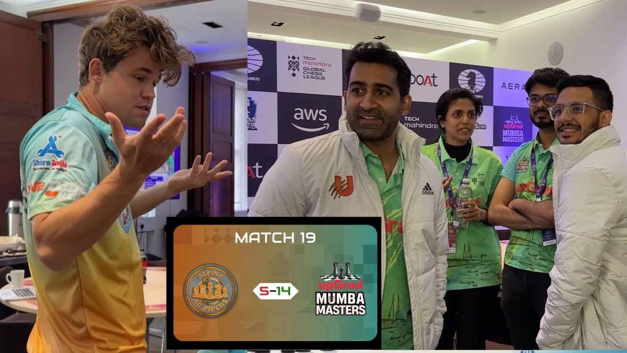 MVL Takes Down Magnus Carlsen’s Alpine Sg Pipers | Global Chess League