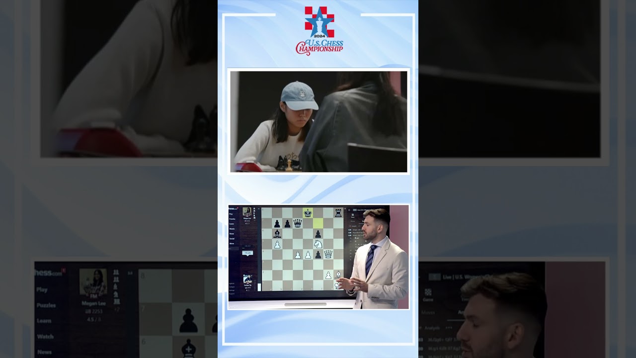 Megan Lee’s Brilliant Move Nf4 #uschesschamps #chess #chesstactics # ...