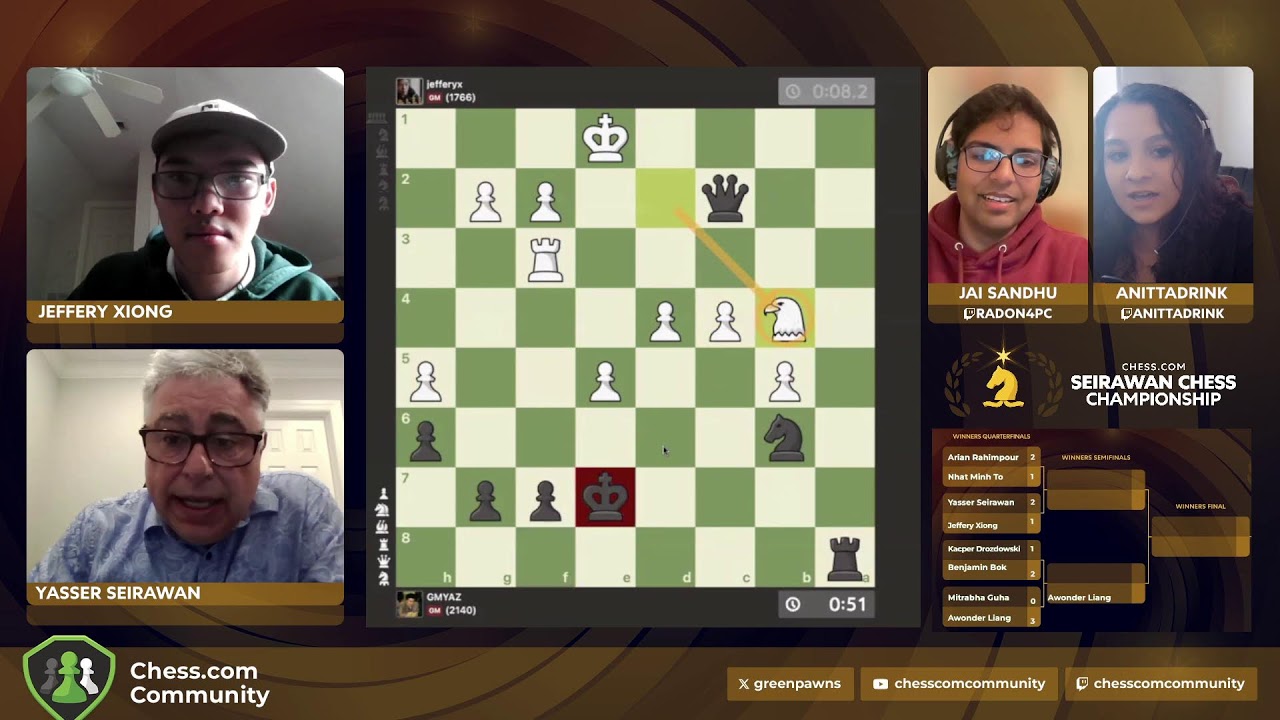 Seirawan Chess Championship 2024 FINAL with Yasser, Awonder, Benjamin ...