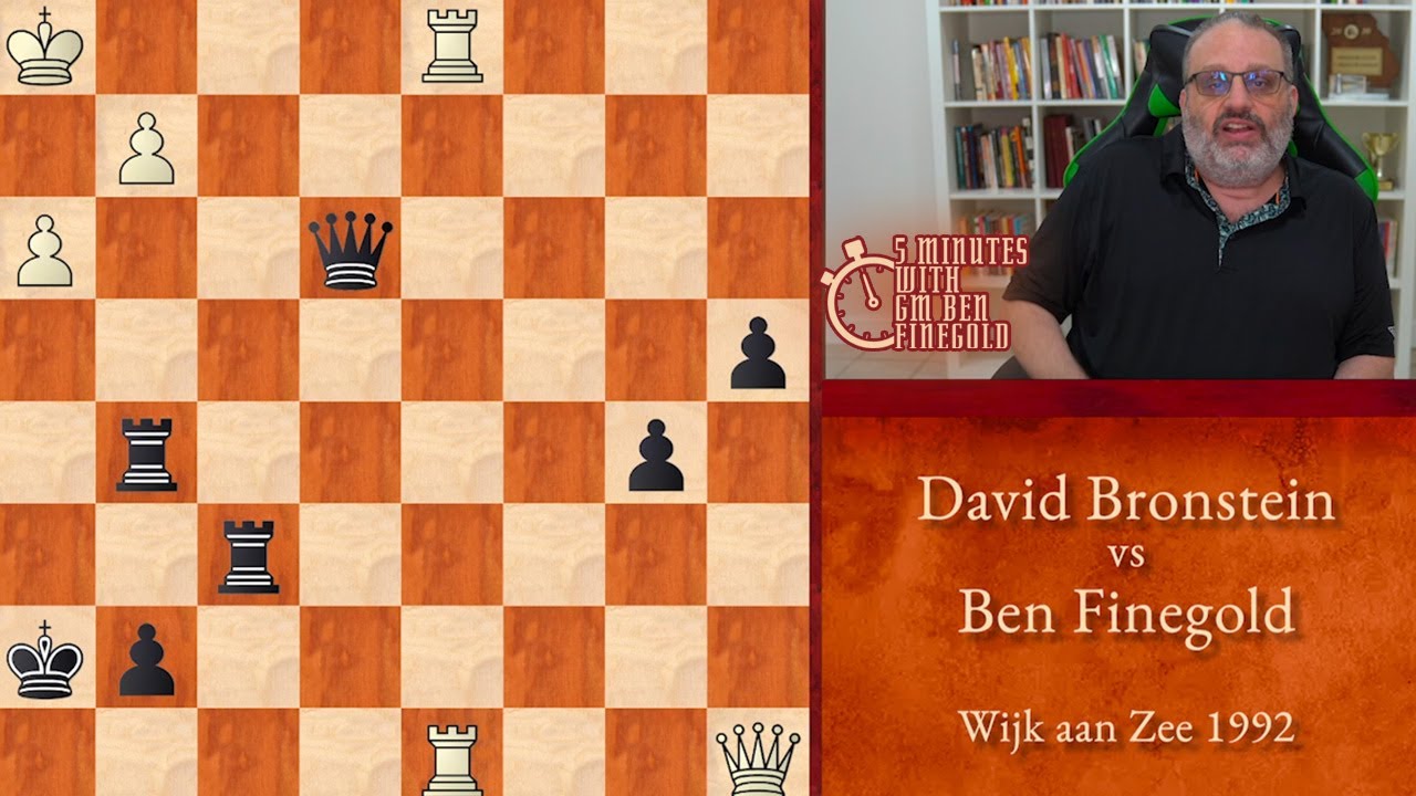 5 Minutes with GM Ben Finegold: Bronstein vs Finegold, Wijk aan Zee 1992