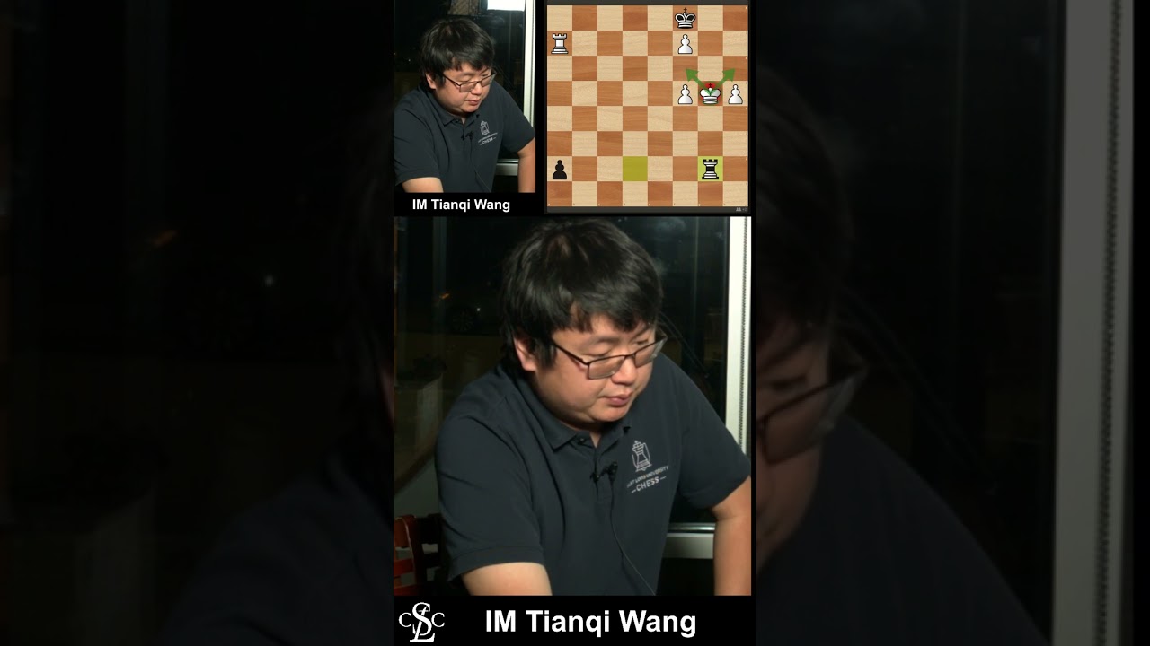 When Your Out Numbered in a Rook Endgame - IM Tianqi Wang | #chess # ...