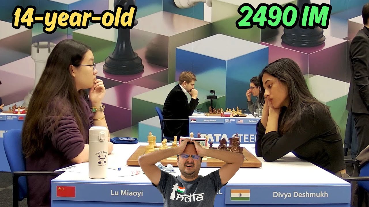 14-year-old super talent Lu Miaoyi vs top Indian IM Divya Deshmukh | Tata Steel Challengers 2025