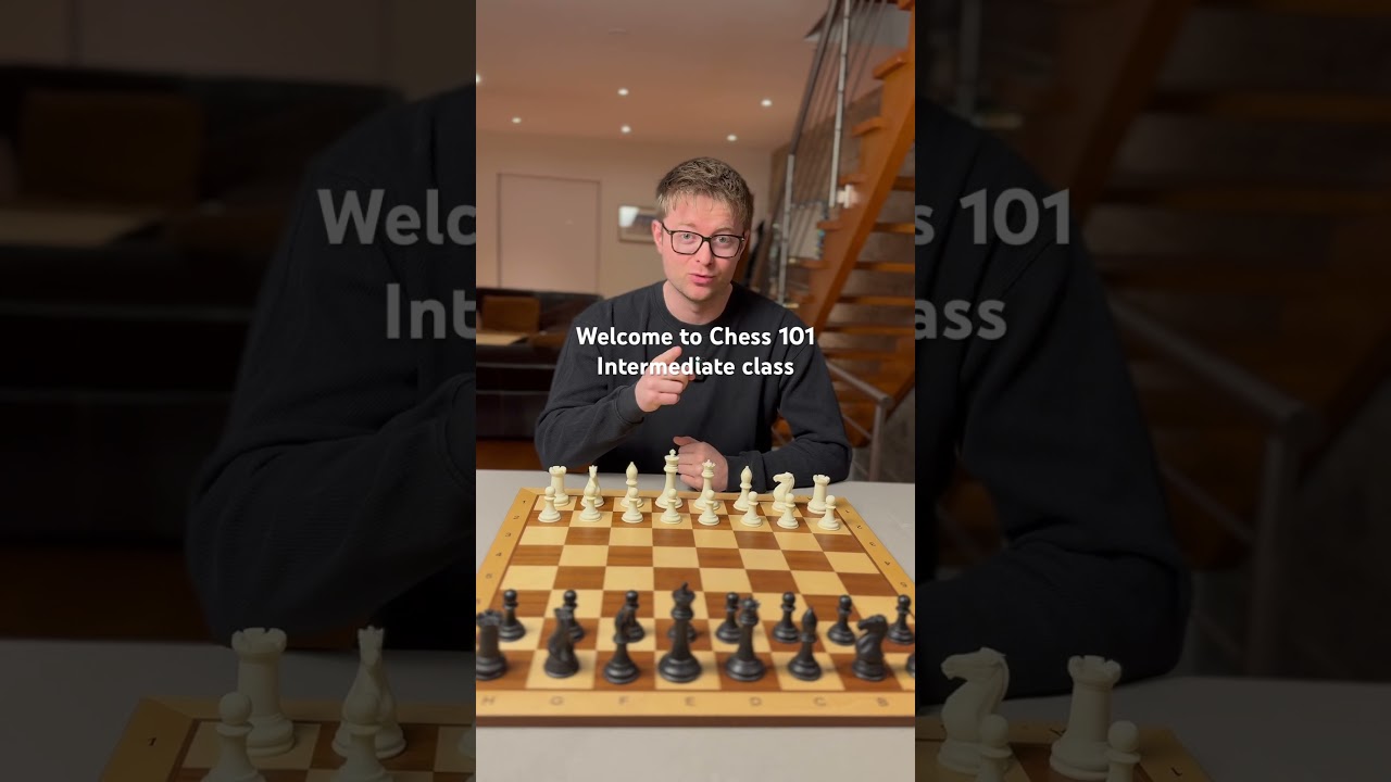 Welcome to chess 101 - intermediate class #chess