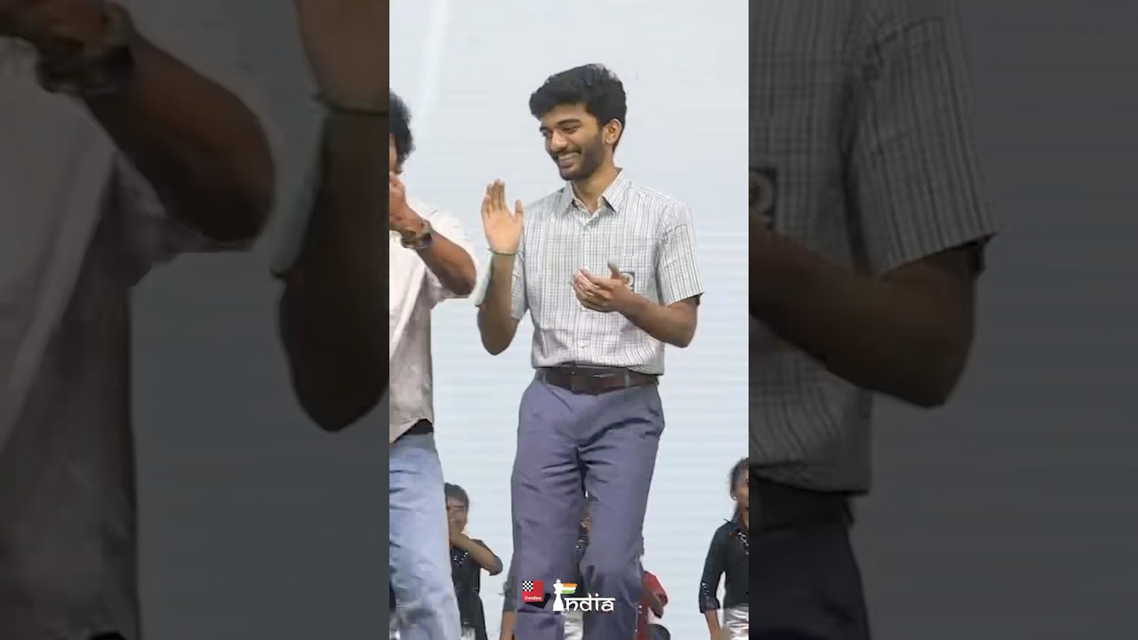Gukesh’s Iconic Dance in his School #chess #gukesh
