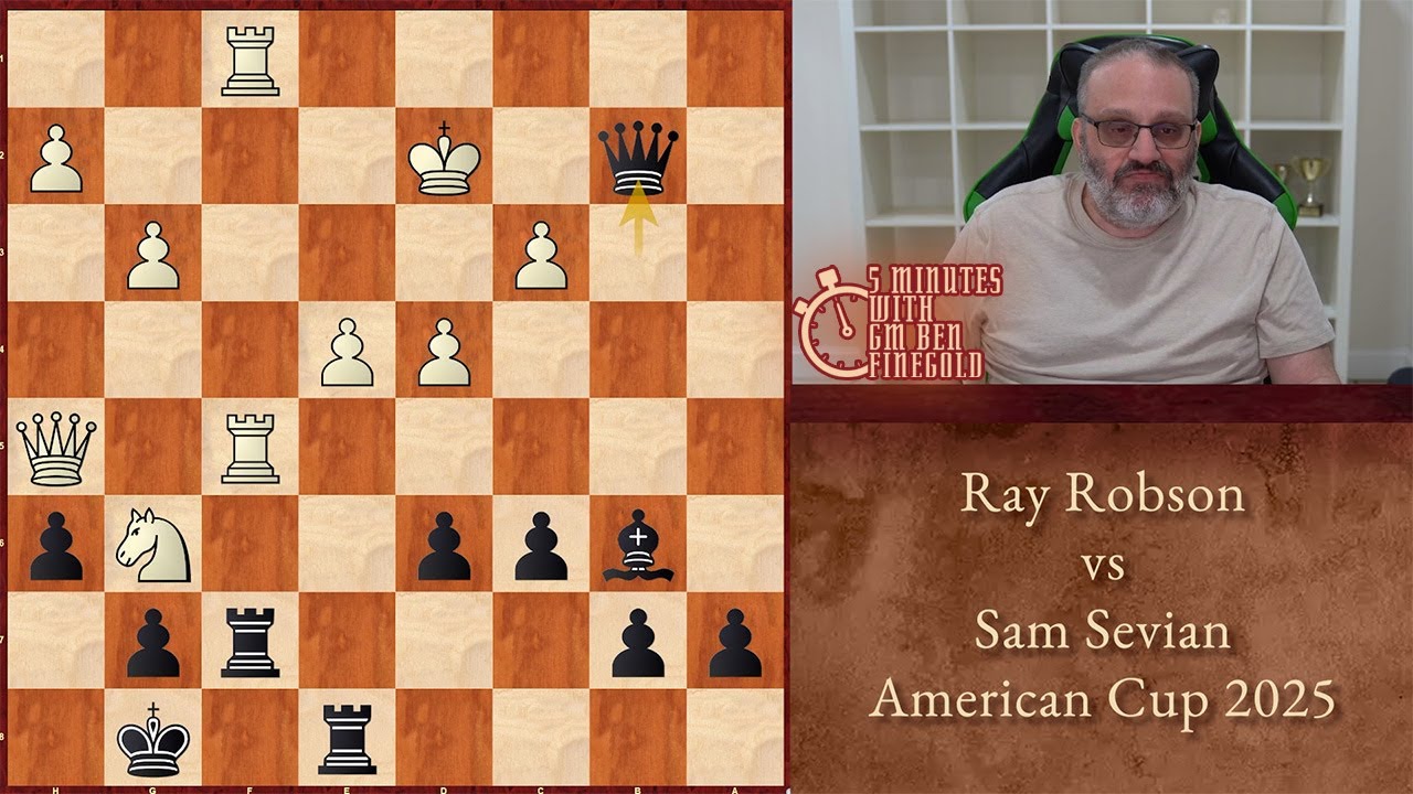 Ray Robson vs Sam Sevian, American Cup 2025