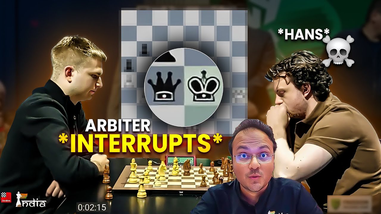 Hans Niemann really wanted to win but the arbiter…. | Sarana vs Niemann
